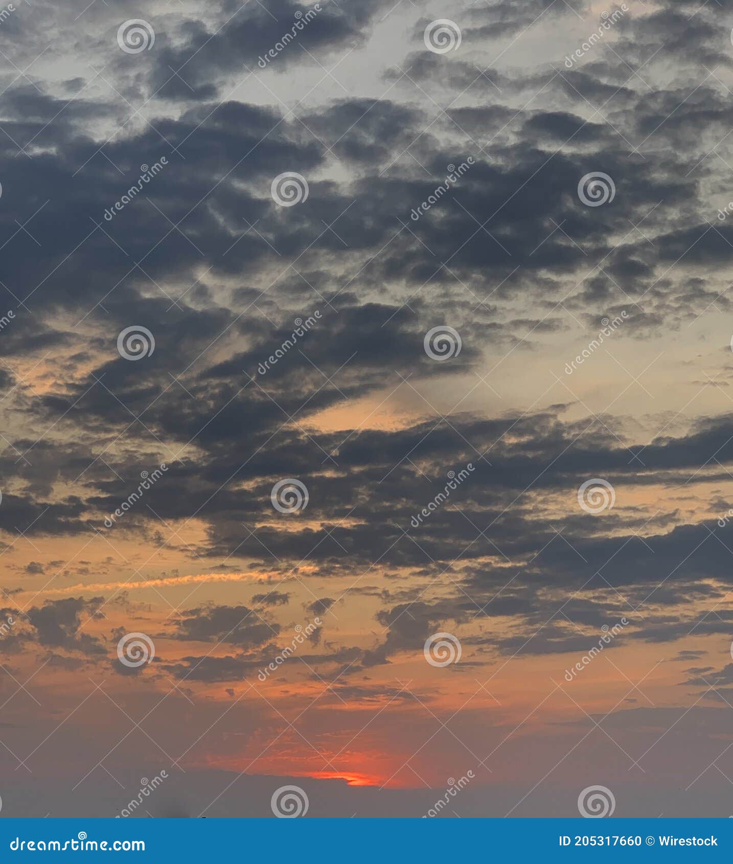 Cloudy Sky during the Sunset in the Evening - Perfect for Wallpapers ...