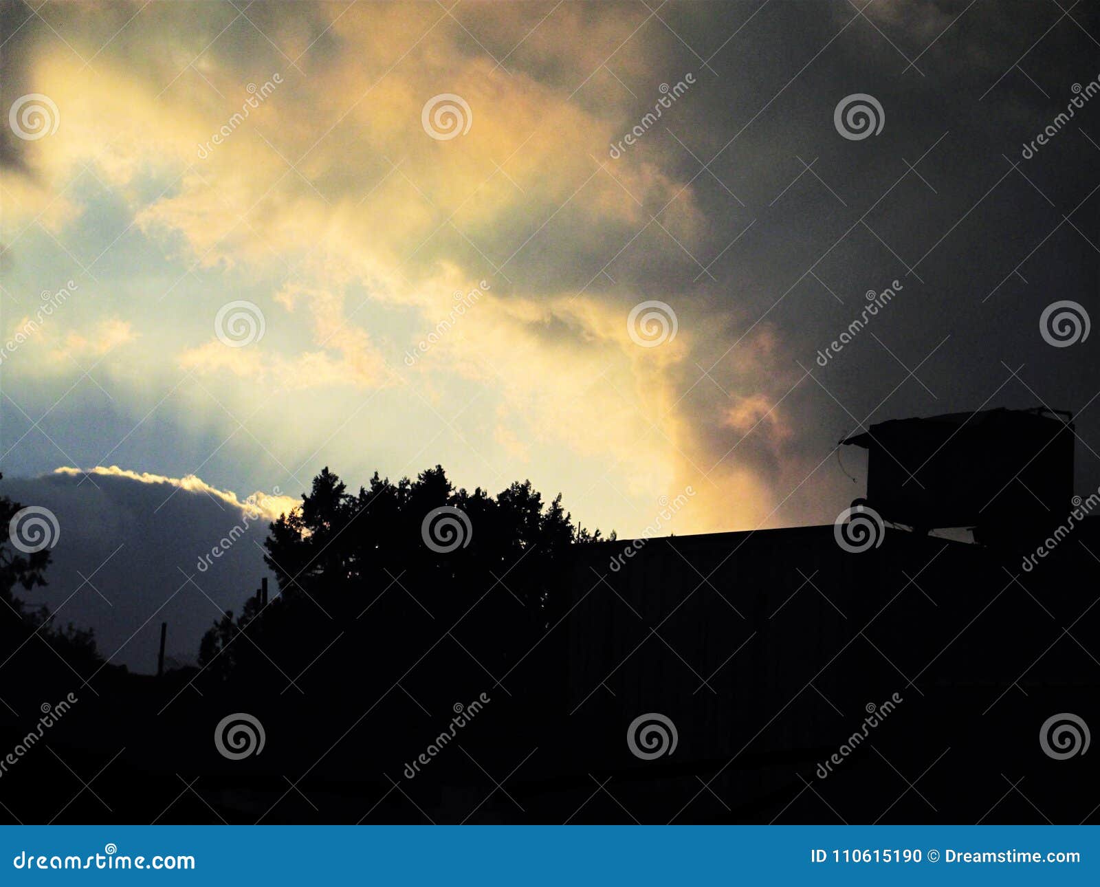 Cloudy Sun Rise stock photo. Image of rising, clouds - 110615190