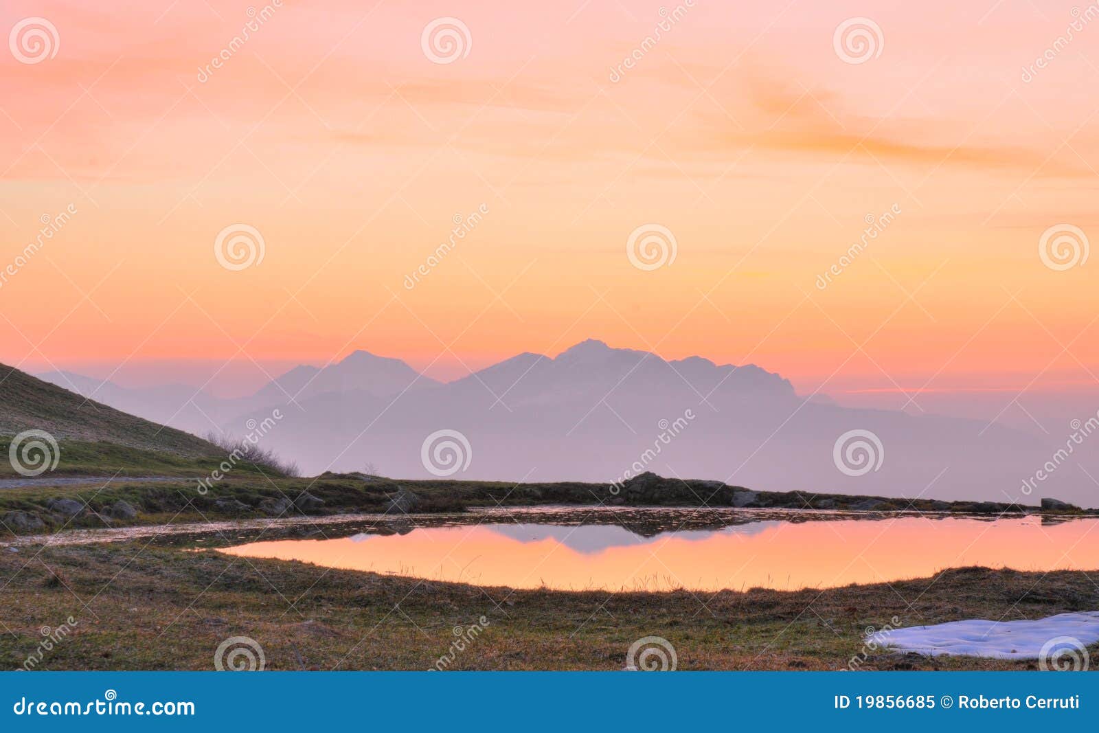 Cloudy Sunrise Ridge View From The Augstmatthorn In The Bernese ...