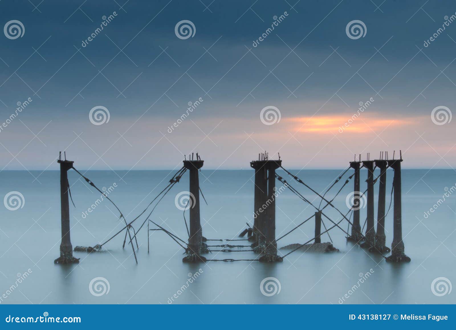 Cloudy Sunrise at Port Mahon Lighthouse Stock Image - Image of ocean ...