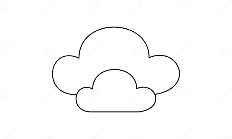 Cloudy Vector Icon Flat Style Graphical Symbol. Stock Illustration ... Cloudy Vector Icon Flat Style Graphical Symbol. Stock Illustration ...