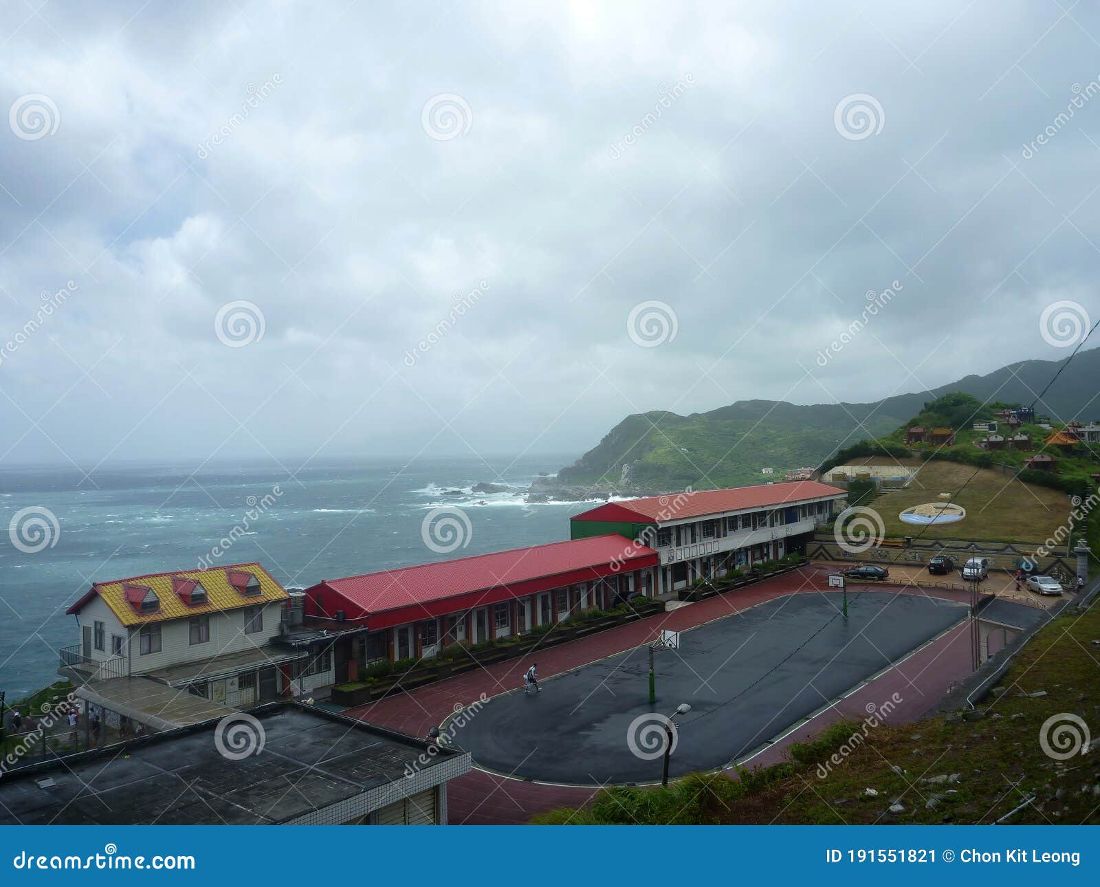 Cloudy View of the Bitou Elementary School Editorial Photo - Image of ...