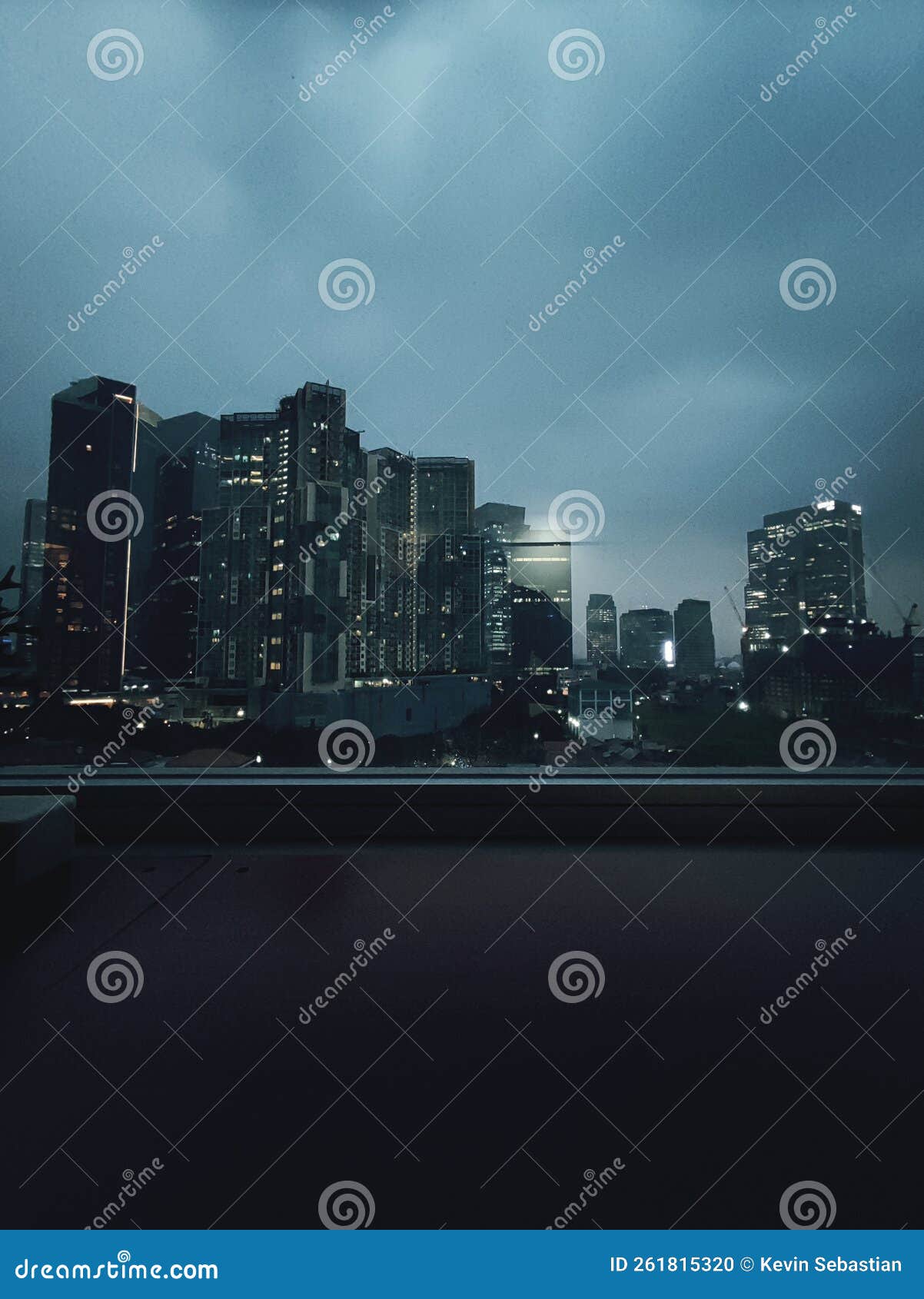 Cloudy Weather in the Afternoon Sky of the Capital Stock Photo - Image ...