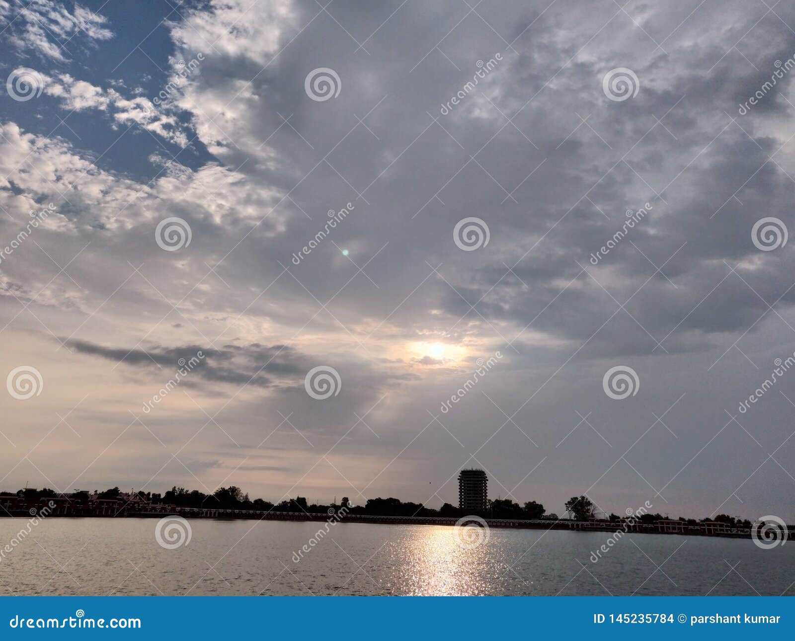 The Cloudy Weather stock photo. Image of weather, kurukshetra - 145235784