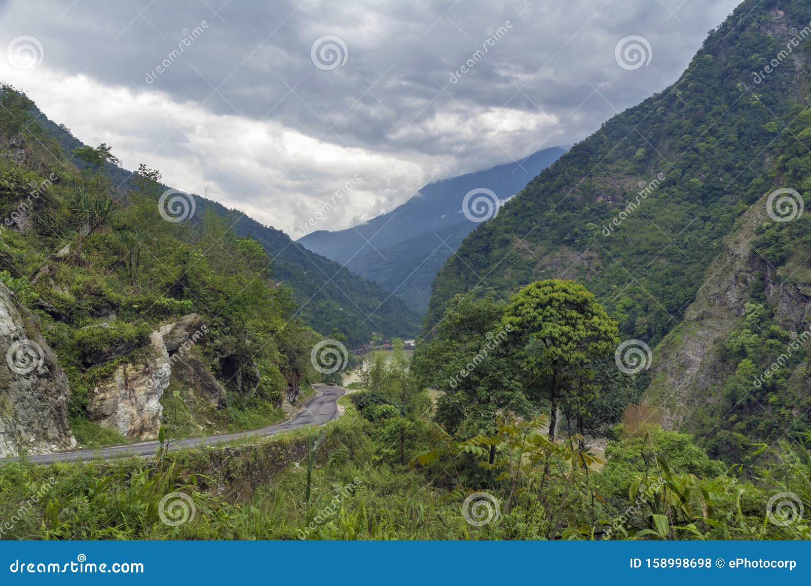 Cloudy Weather at Lachen, Sikkim, India Stock Photo - Image of hillside ...