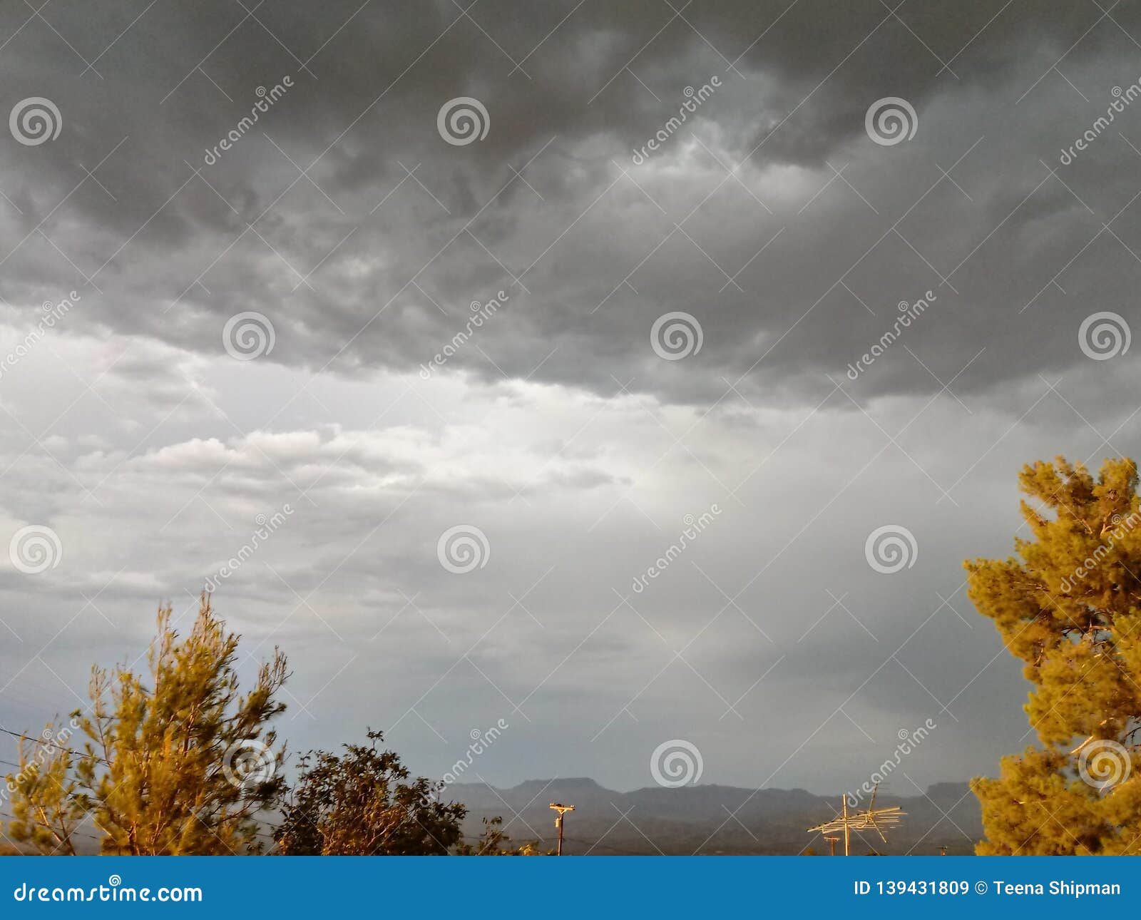 Cloudy winter day stock image. Image of winter, cloudy - 139431809