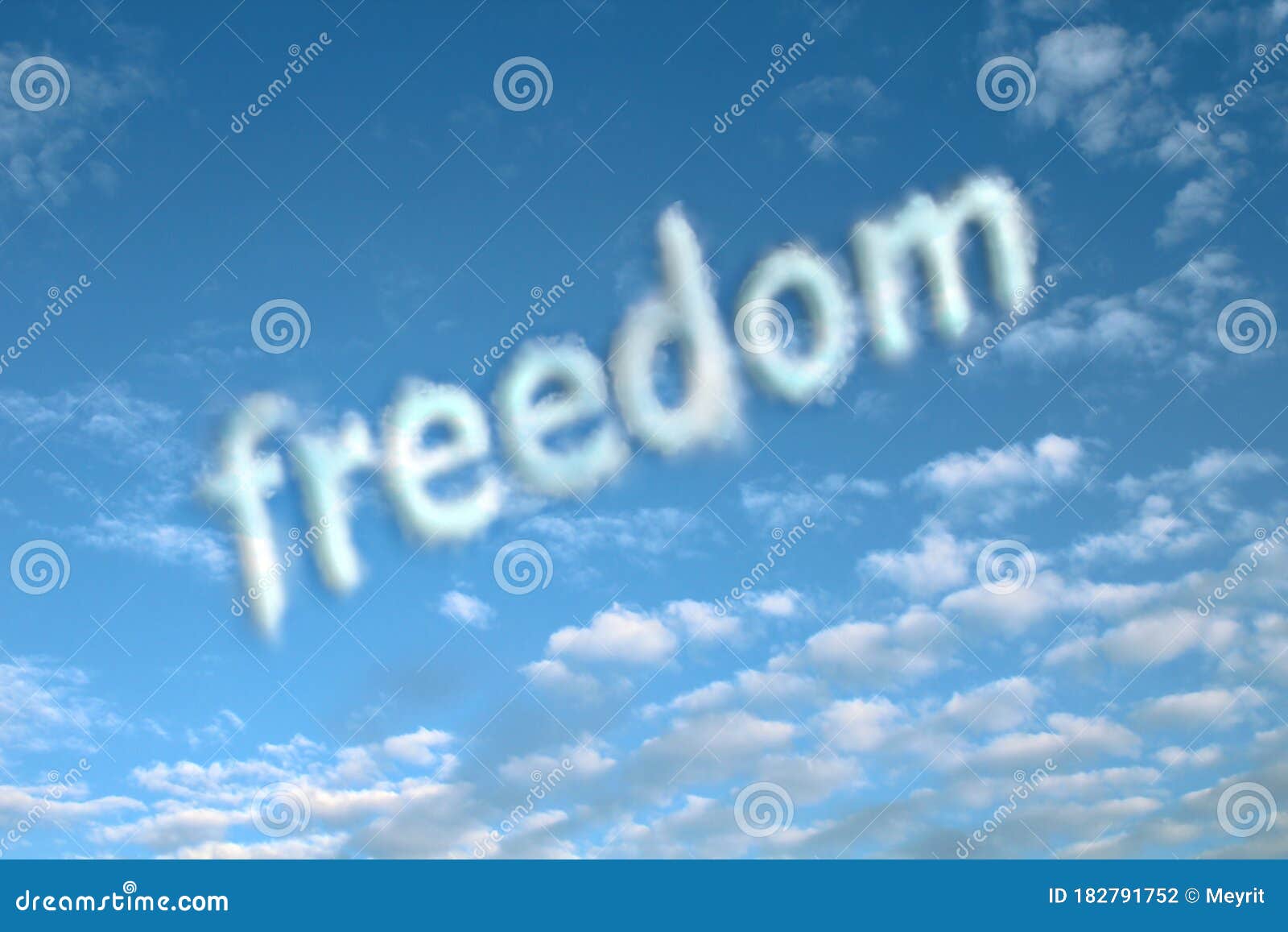 Cloudy word stock photo. Image of heavenly, high, heaven - 182791752
