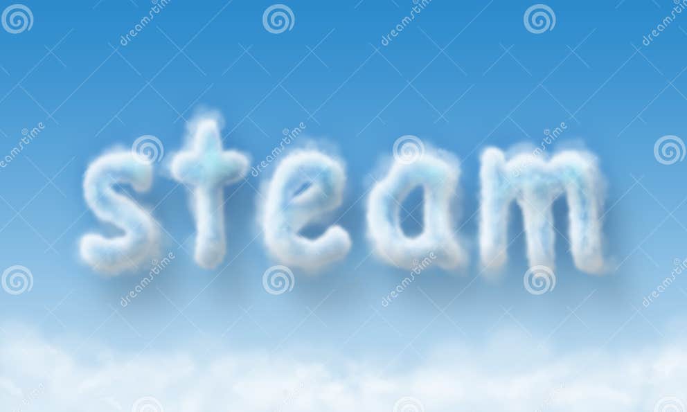 Cloudy word stock illustration. Illustration of atmosphere - 192080322