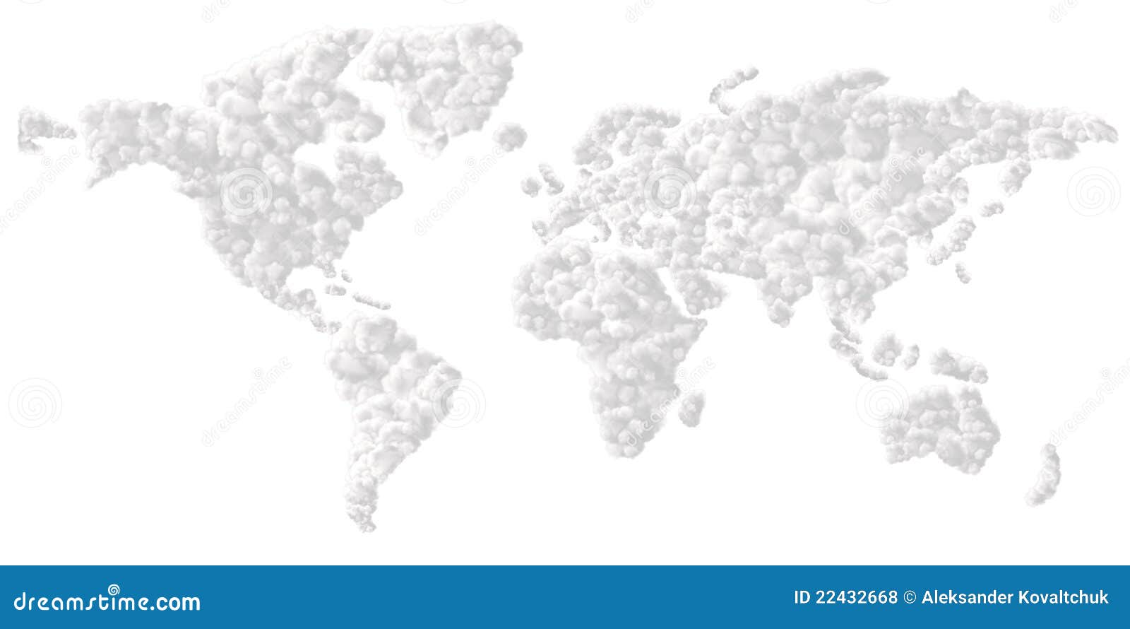 Cloudy world stock photo. Image of continent, earth, blue - 22432668