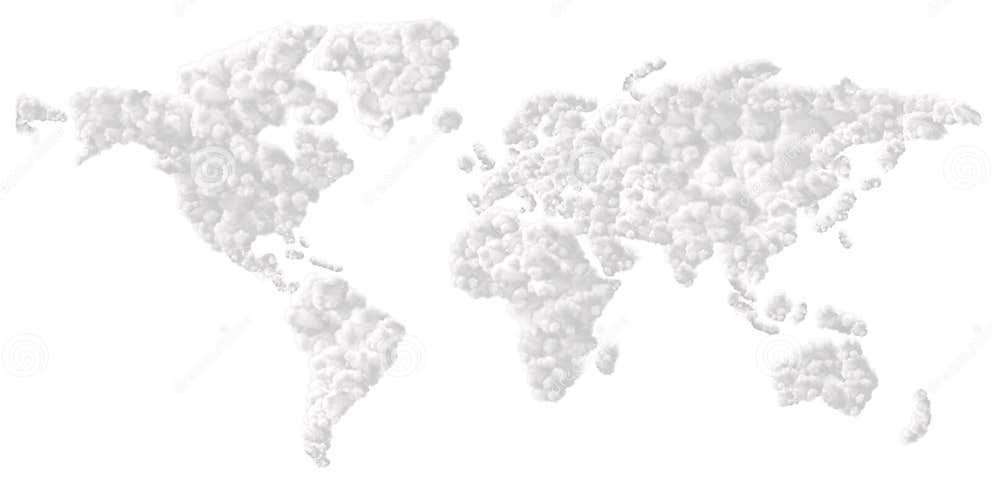 Cloudy world stock photo. Image of continent, earth, blue - 22432668