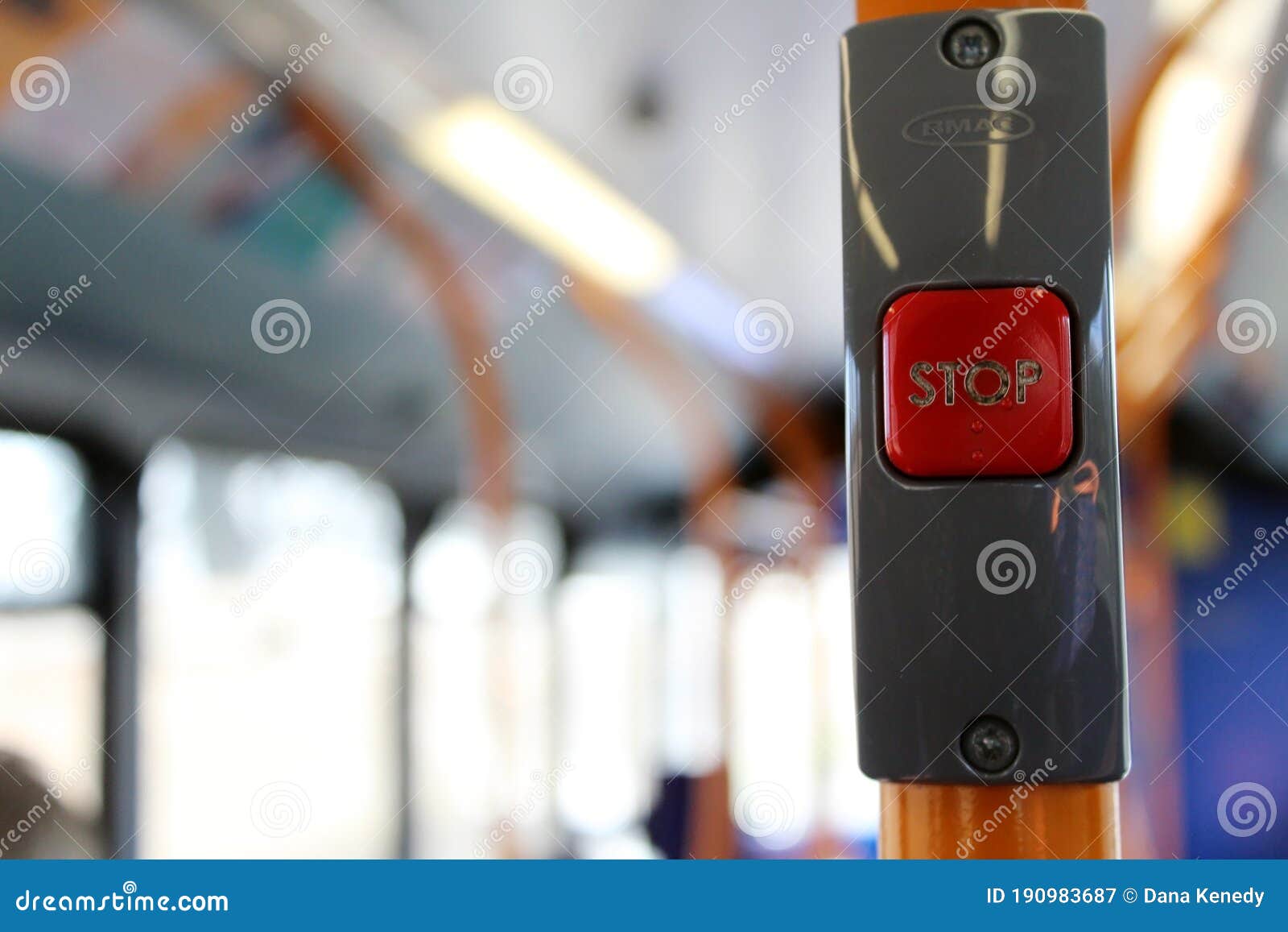 Stop Button Inside Bus in UK Stock Image - Image of england, tourism ...