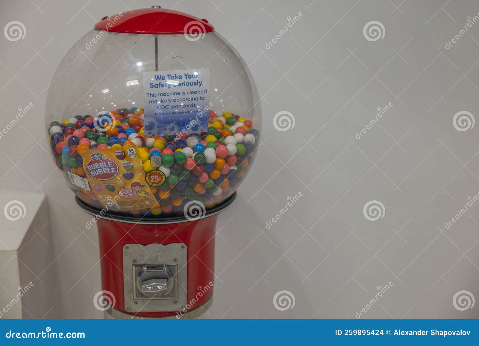 Clouse Up View of Dubble Bubble Automatic Machine. Editorial Stock ...