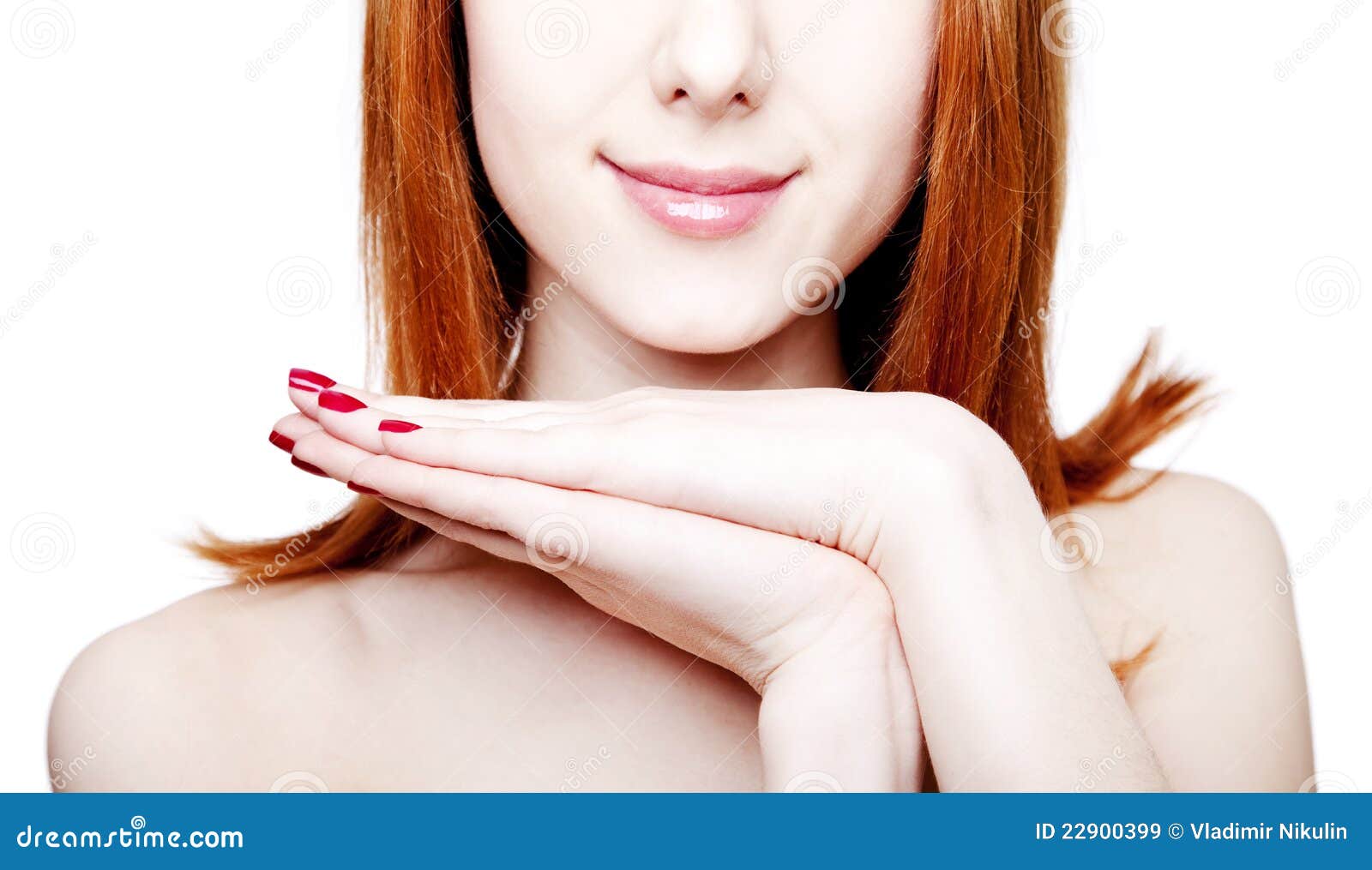 Clouseup View at Beautiful Girl Stock Image - Image of luxuriate, smile ...