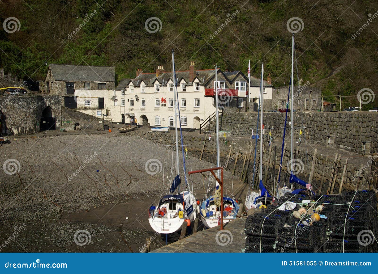Clovelly, Cornwall, UK editorial image. Image of cobbles - 51581055