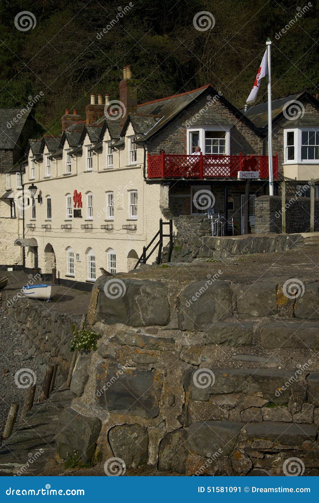 Clovelly, Cornwall, UK editorial photo. Image of cornwall - 51581091