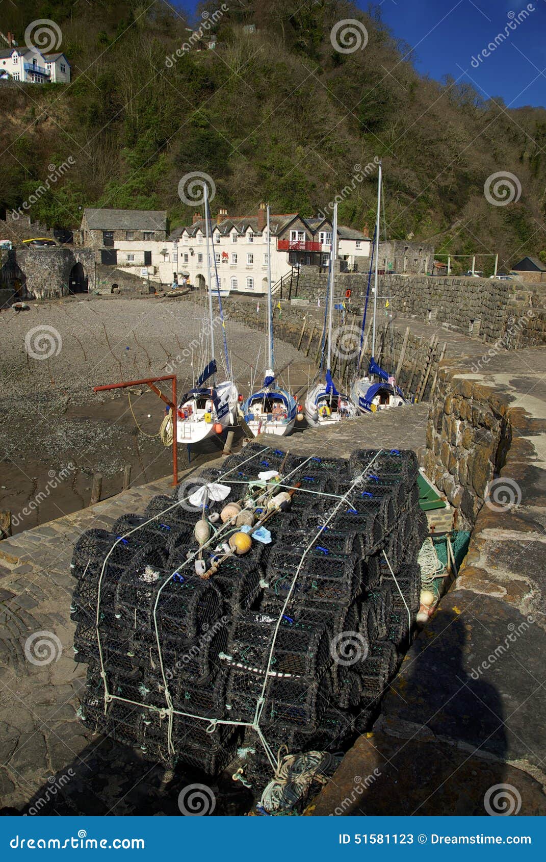 Clovelly, Cornwall, UK editorial stock photo. Image of england - 51581123