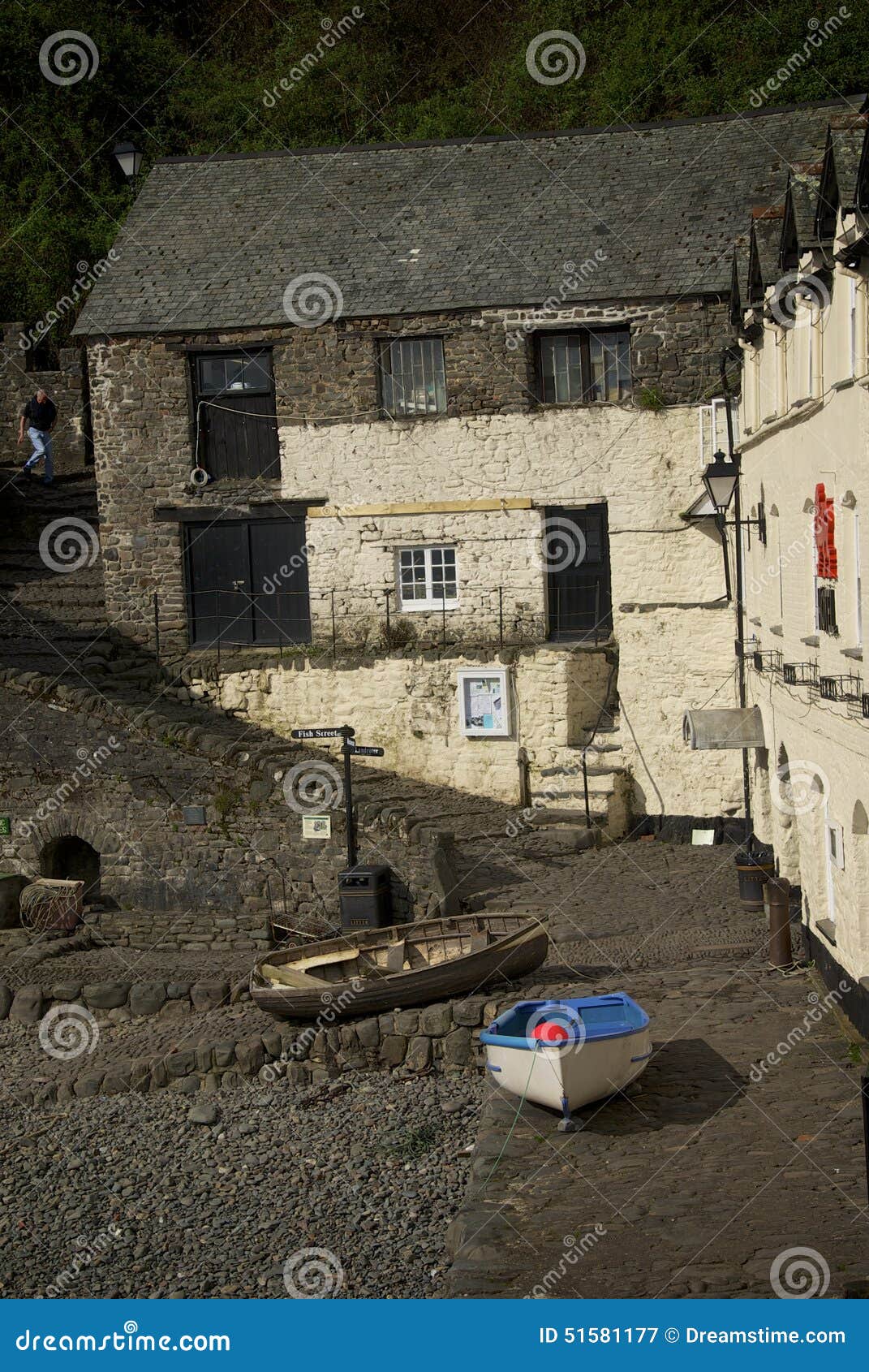 Clovelly, Cornwall, UK editorial photography. Image of slipway - 51581177