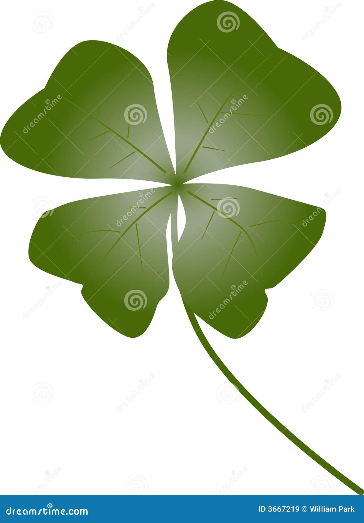 Clover stock illustration. Illustration of object, leafed - 3667219
