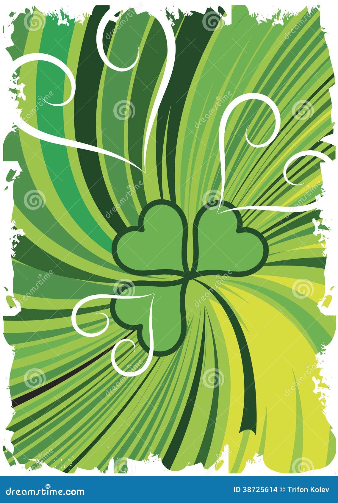 Clover stock vector. Illustration of abstract, spring - 38725614