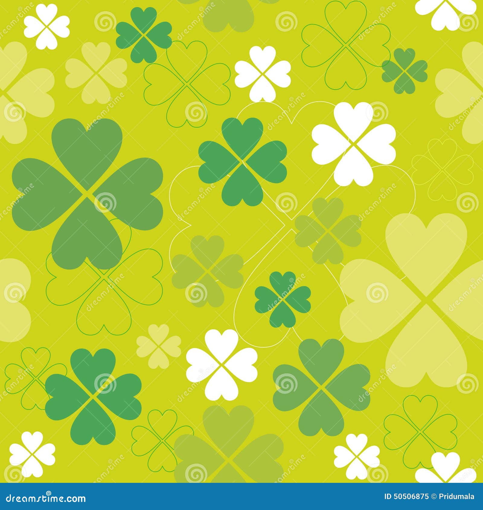 Clover backdrop. stock vector. Illustration of decoration - 50506875
