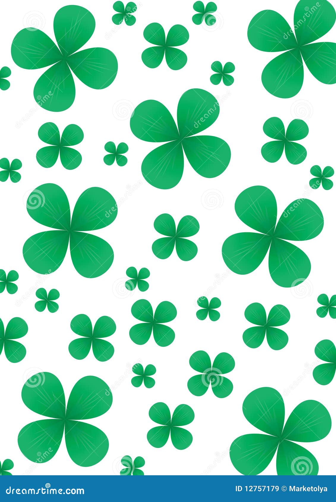 Clover background stock vector. Illustration of floral - 12757179