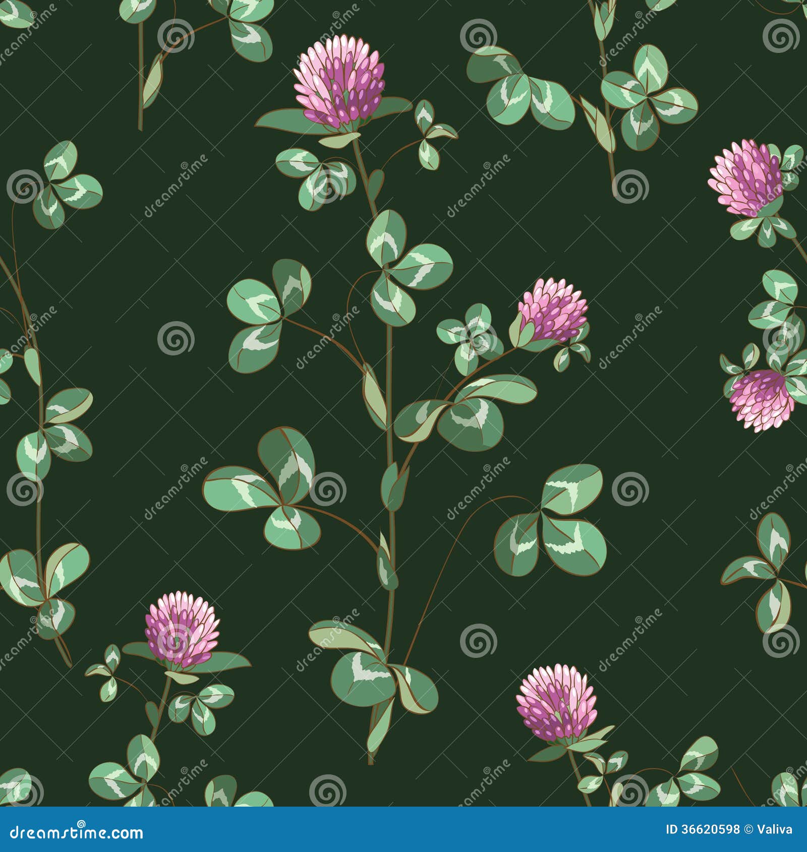 Clover background stock vector. Illustration of plant - 36620598