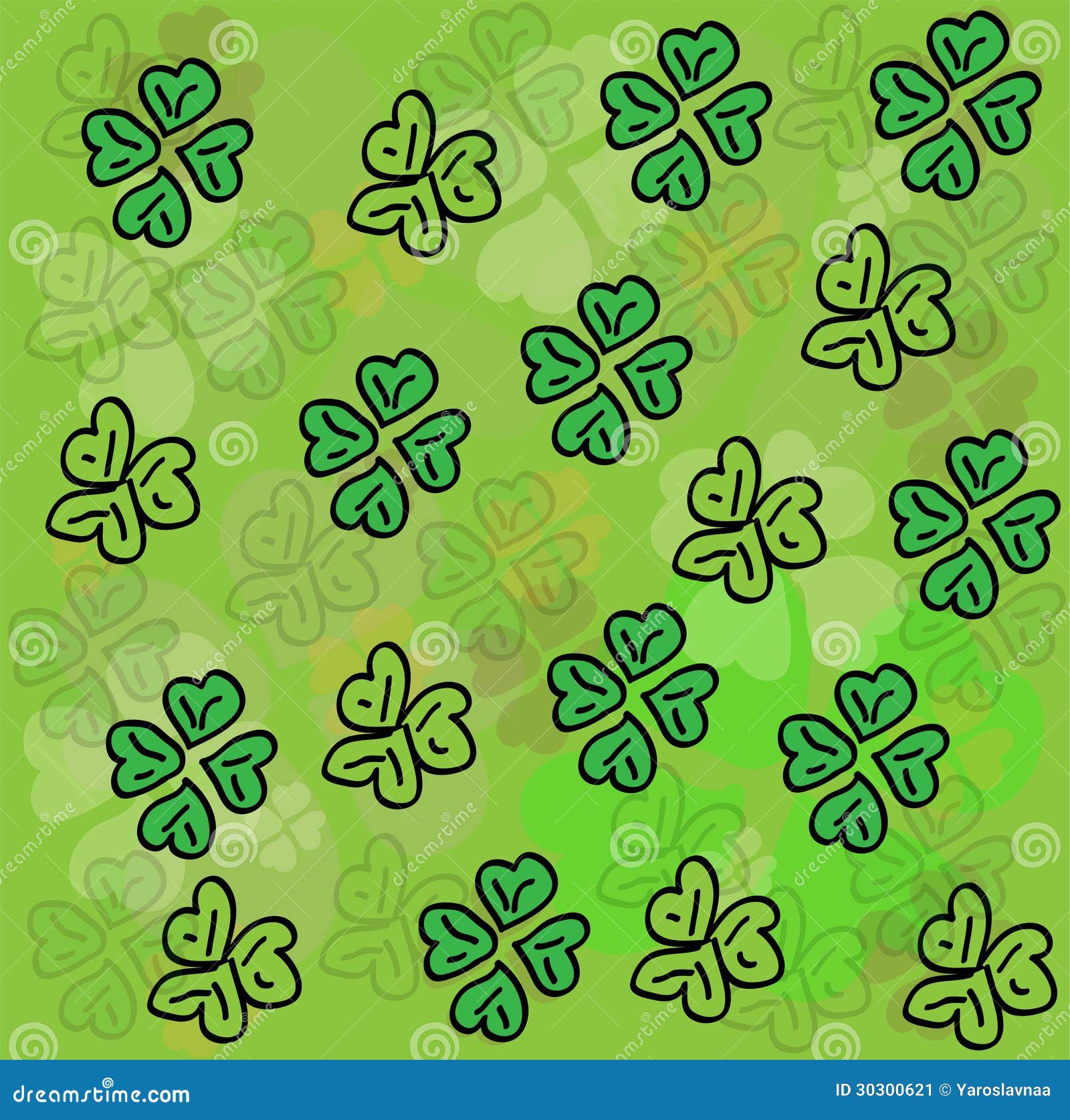 Clover background. vector stock vector. Illustration of irish - 30300621