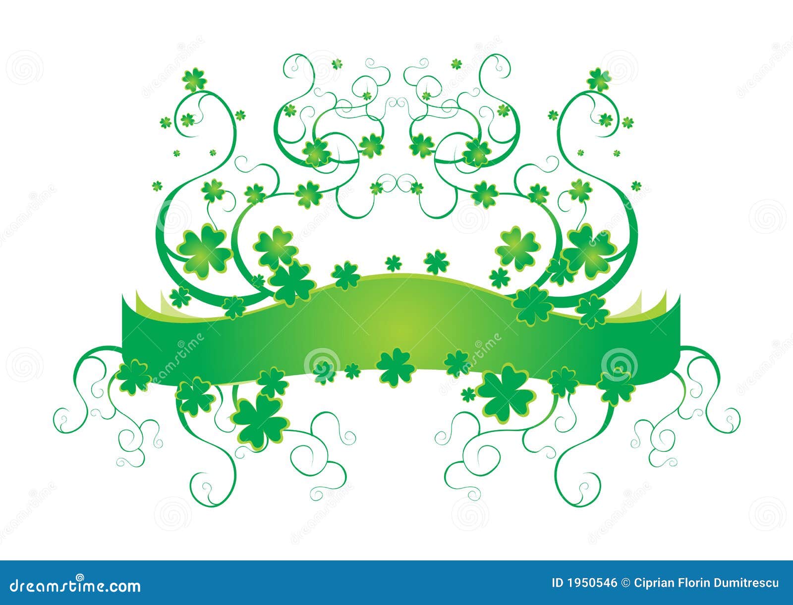 Clover banner stock vector. Illustration of leaf, plant - 1950546