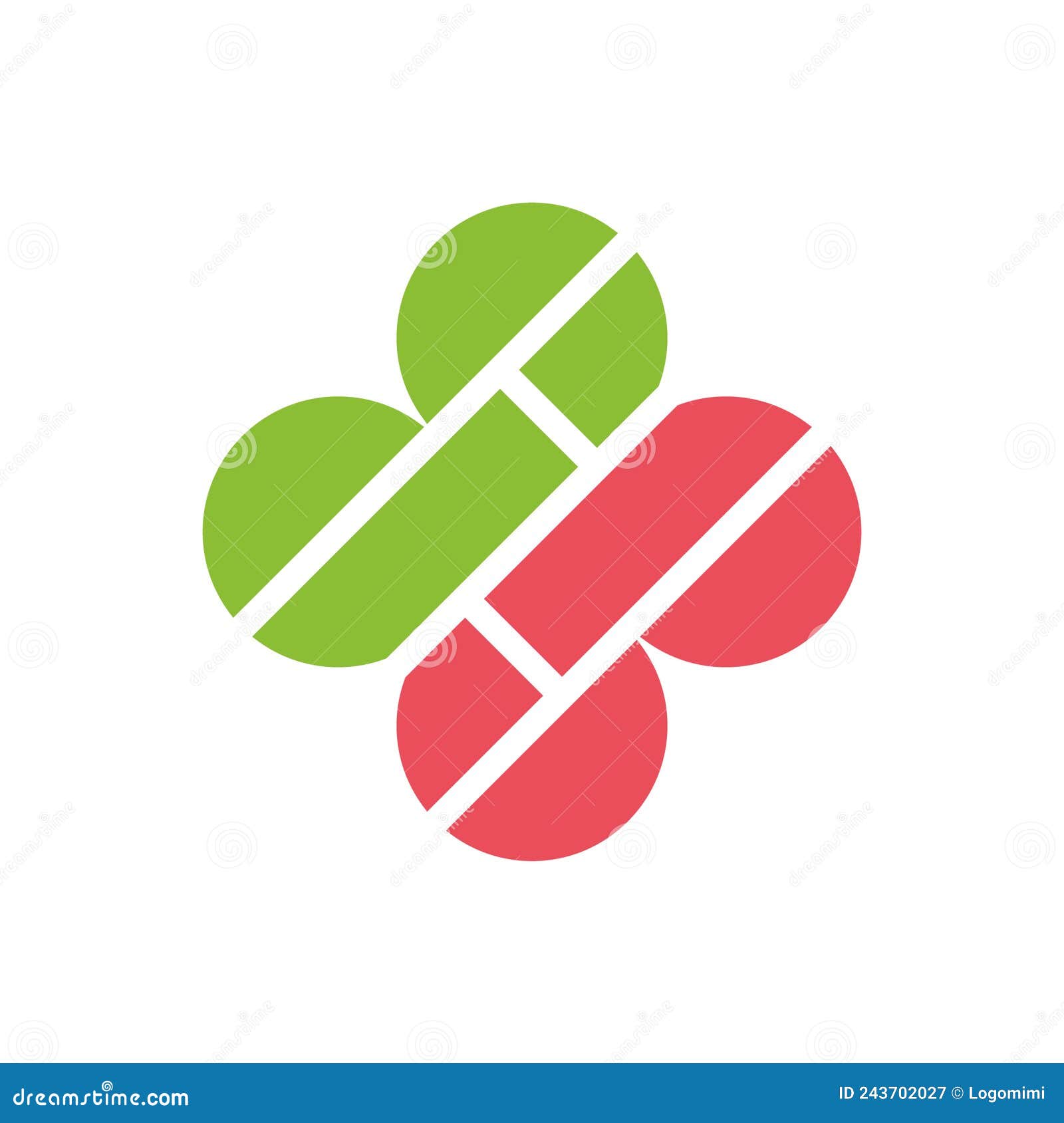 Clover Brick Logo Design Template, Logo Concept for Construction ...