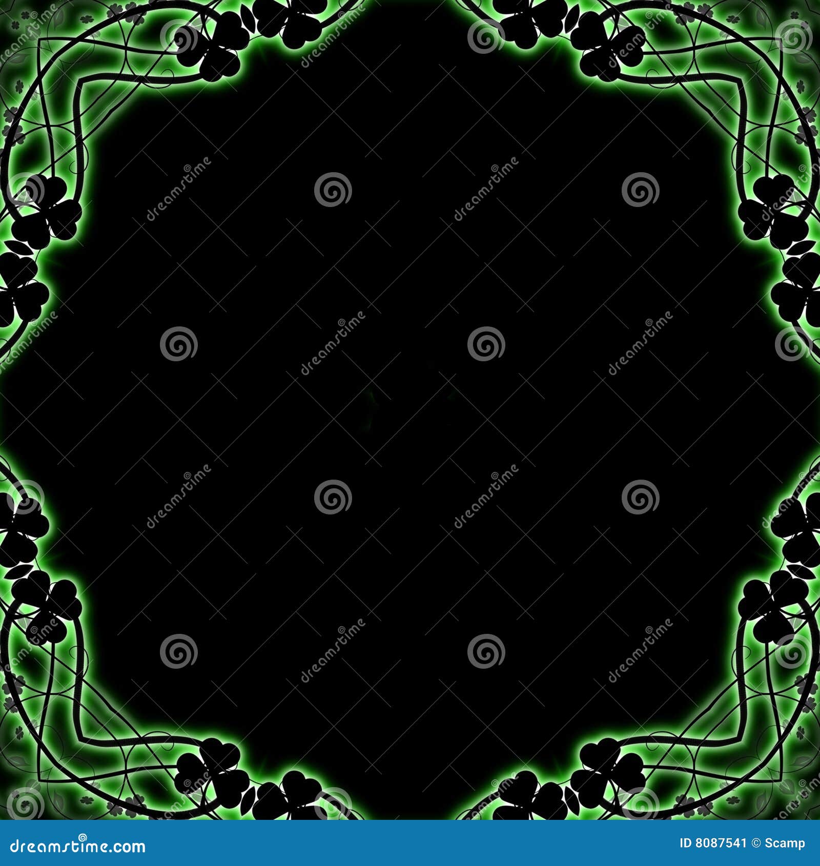 Clover Frame stock illustration. Illustration of card - 8087541