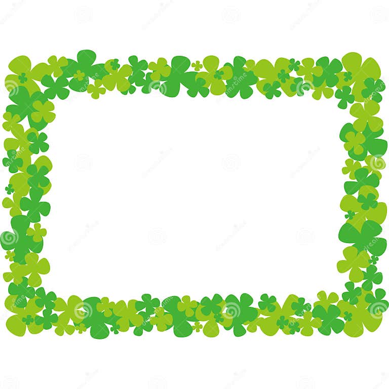 Clover frame stock vector. Illustration of frame, vector - 91368698