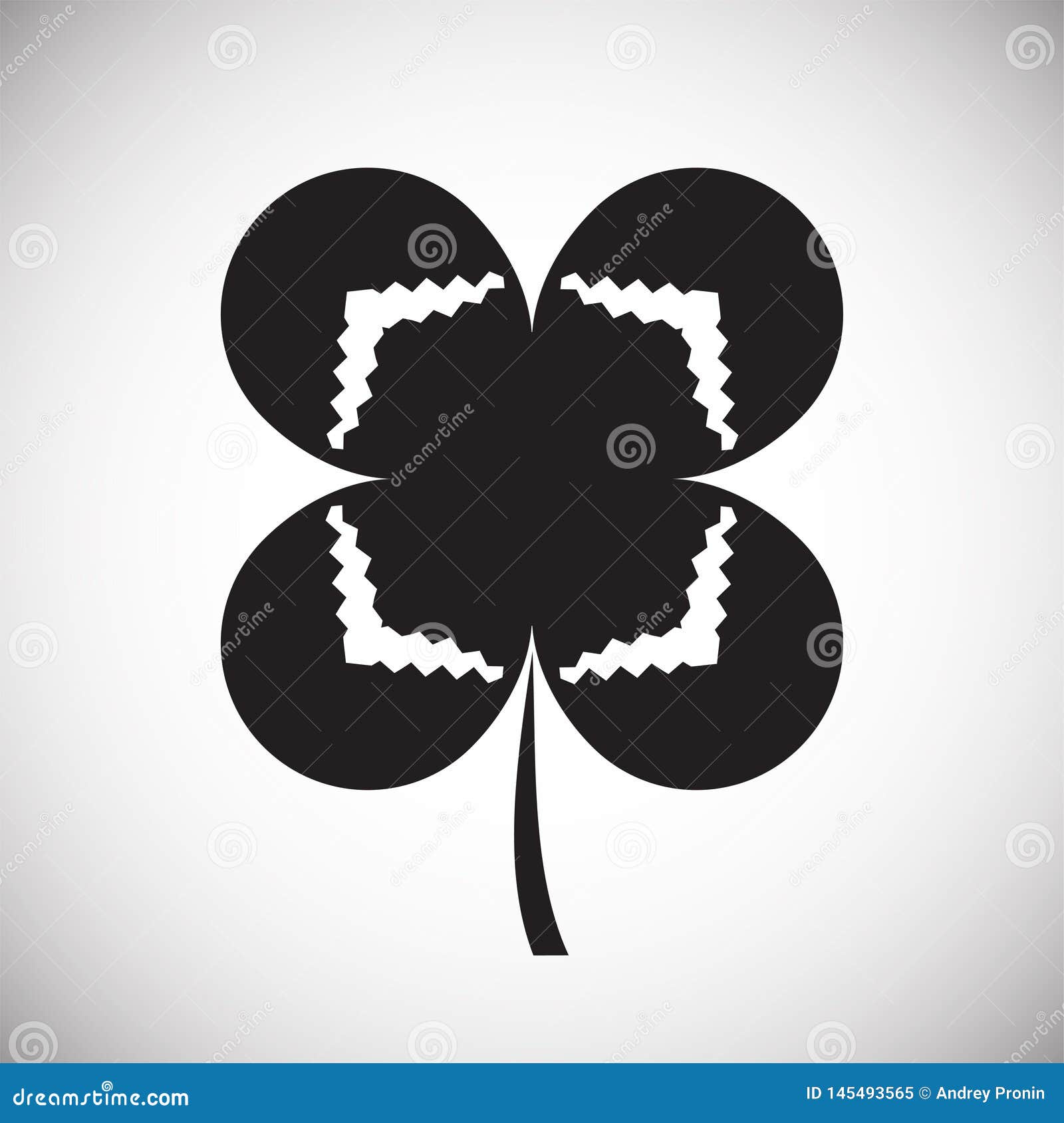 Clover Icon on Background for Graphic and Web Design. Simple Vector ...