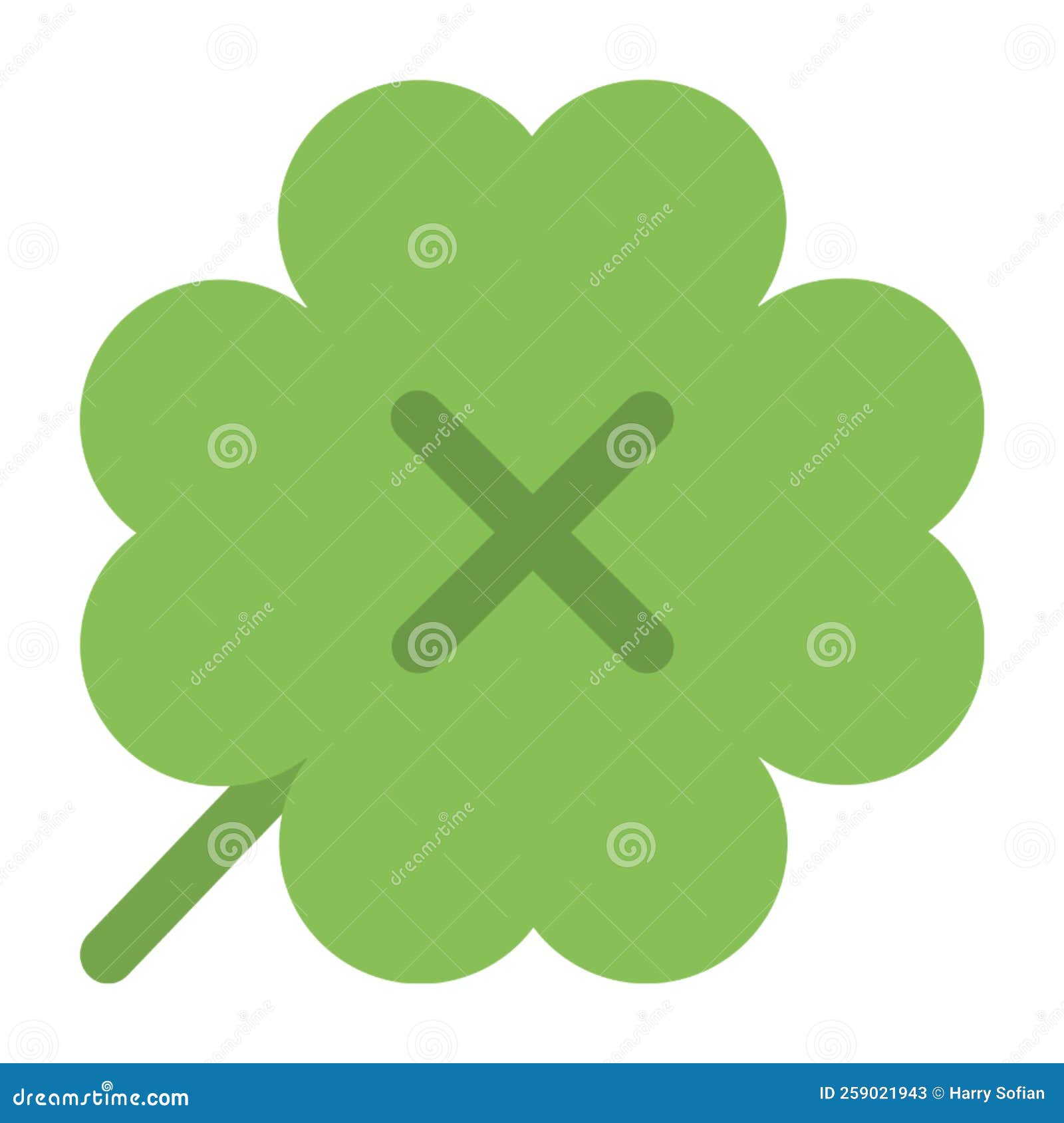 Clover icon stock illustration. Illustration of decoration - 259021943