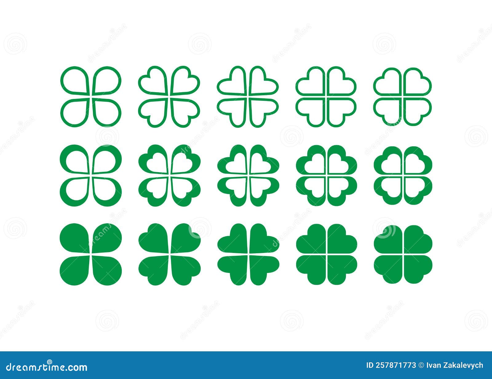 Clover Icon. Four Leaf Symbol. Sign Flower Vector Stock Vector ...