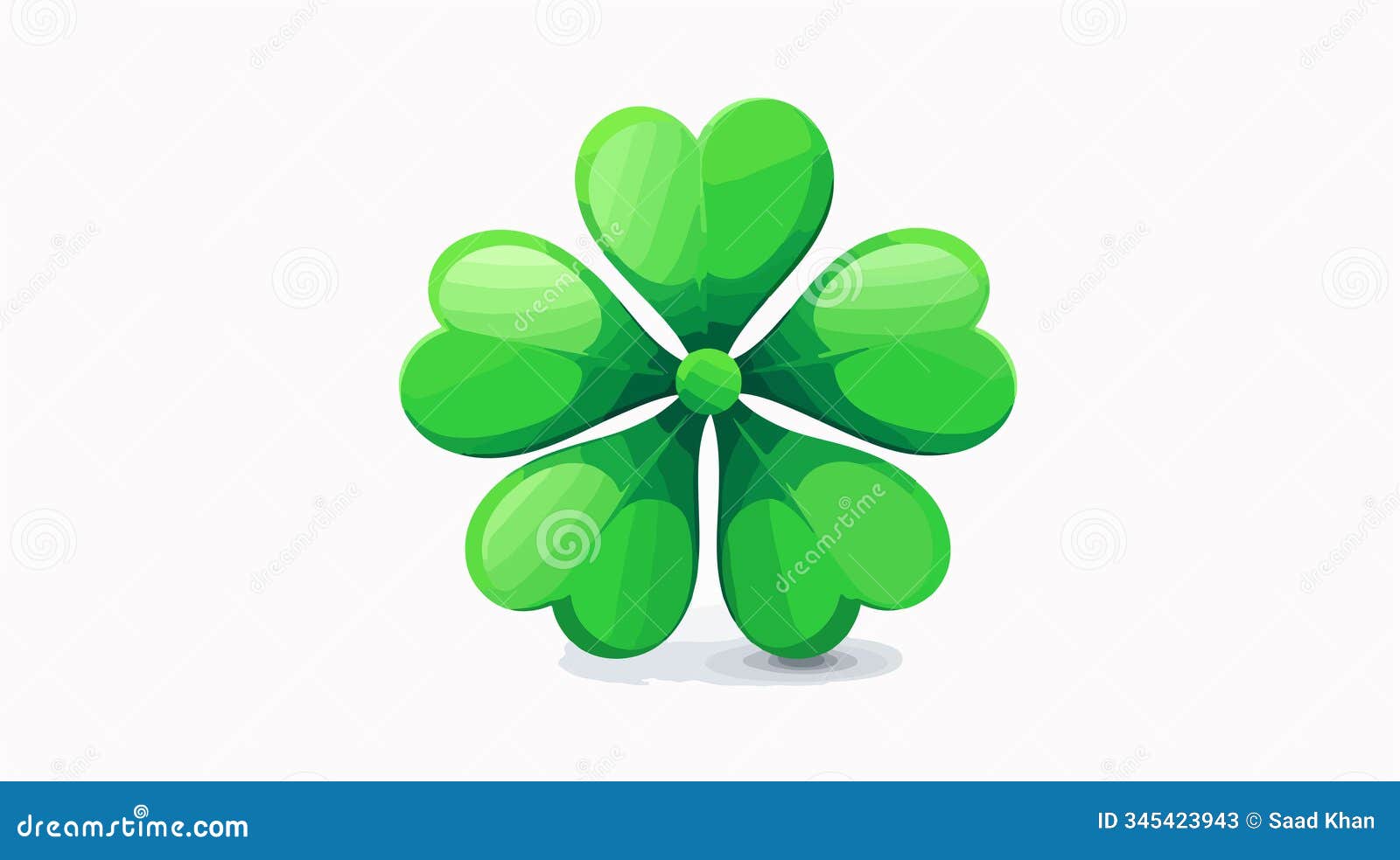 Clover and Infinity Vector Icon Cartoon Illustration Stock Vector ...