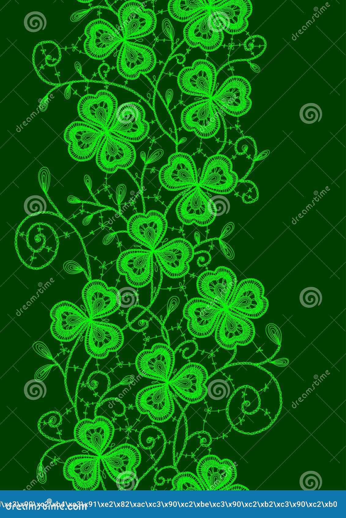 Clover Lace Stock Illustrations – 188 Clover Lace Stock Illustrations ...