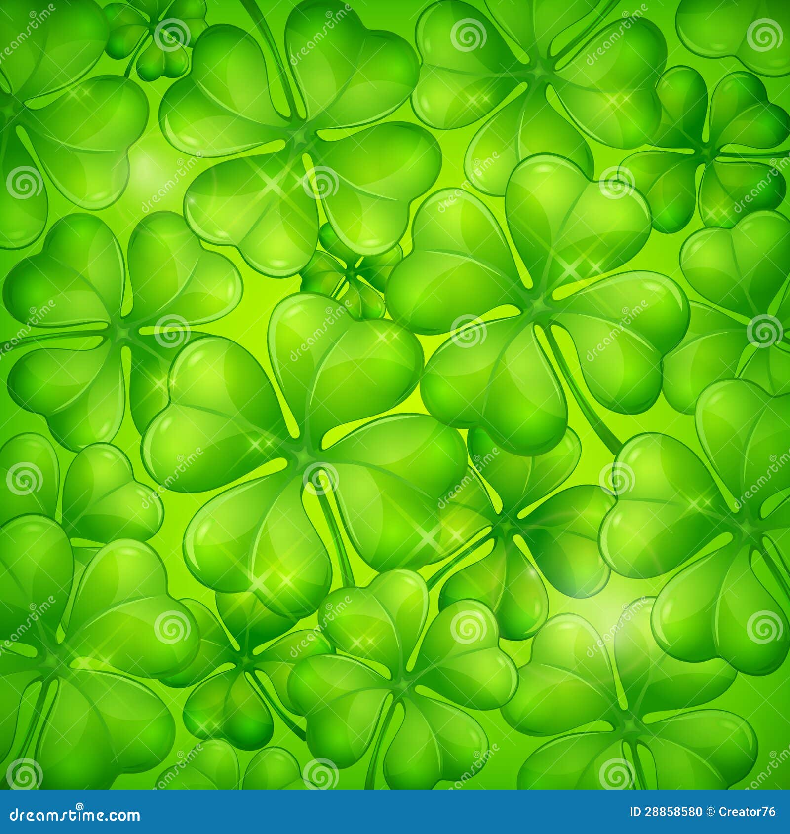 Clover leaf background stock vector. Illustration of clover - 28858580