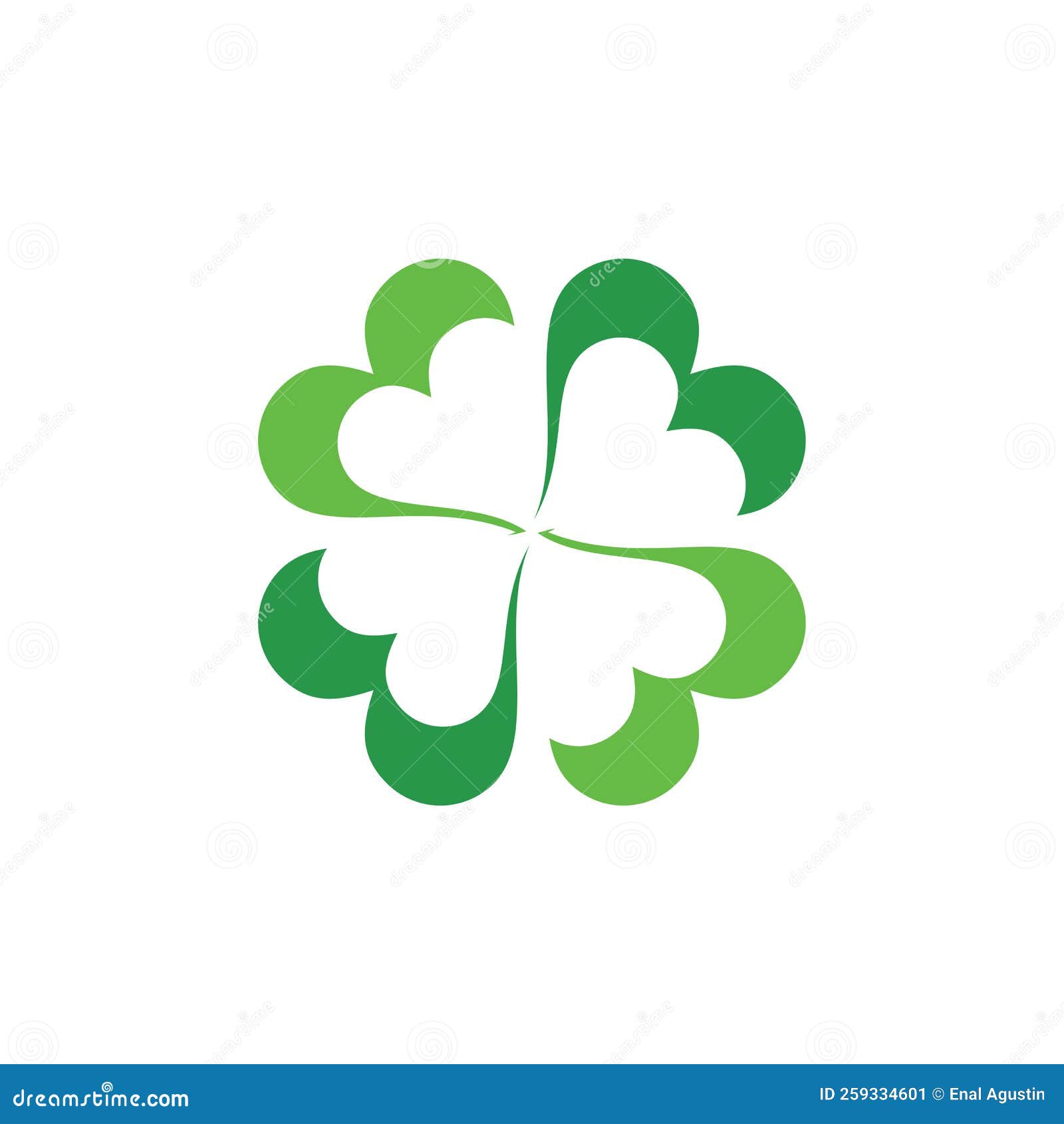 Clover Leaf Logo Design Template Stock Vector - Illustration of garden ...
