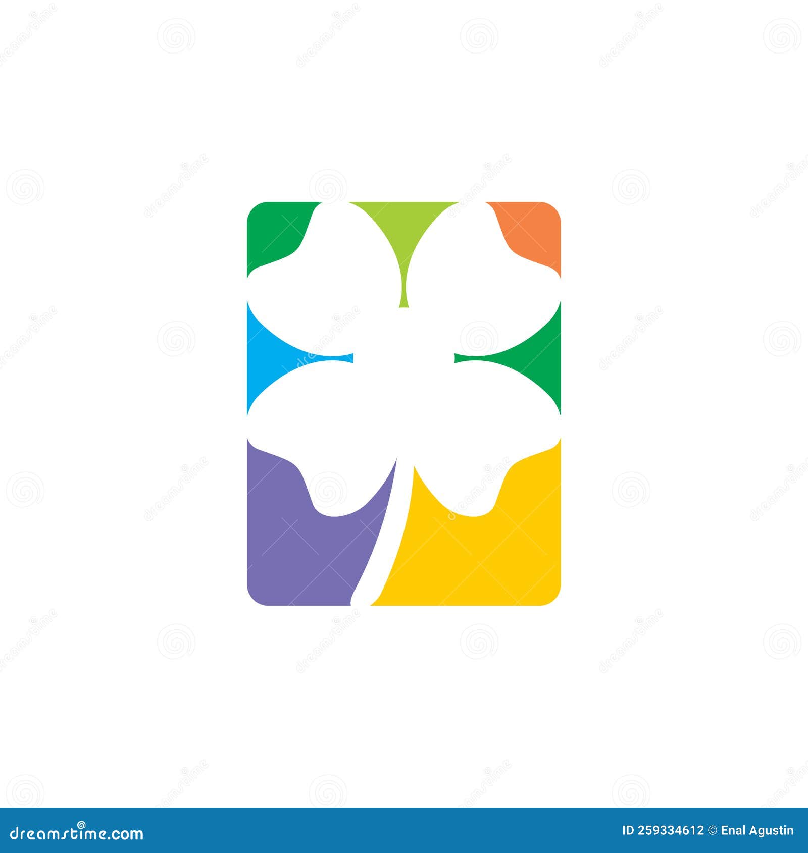 Clover Leaf Logo Design Template Stock Vector - Illustration of garden ...