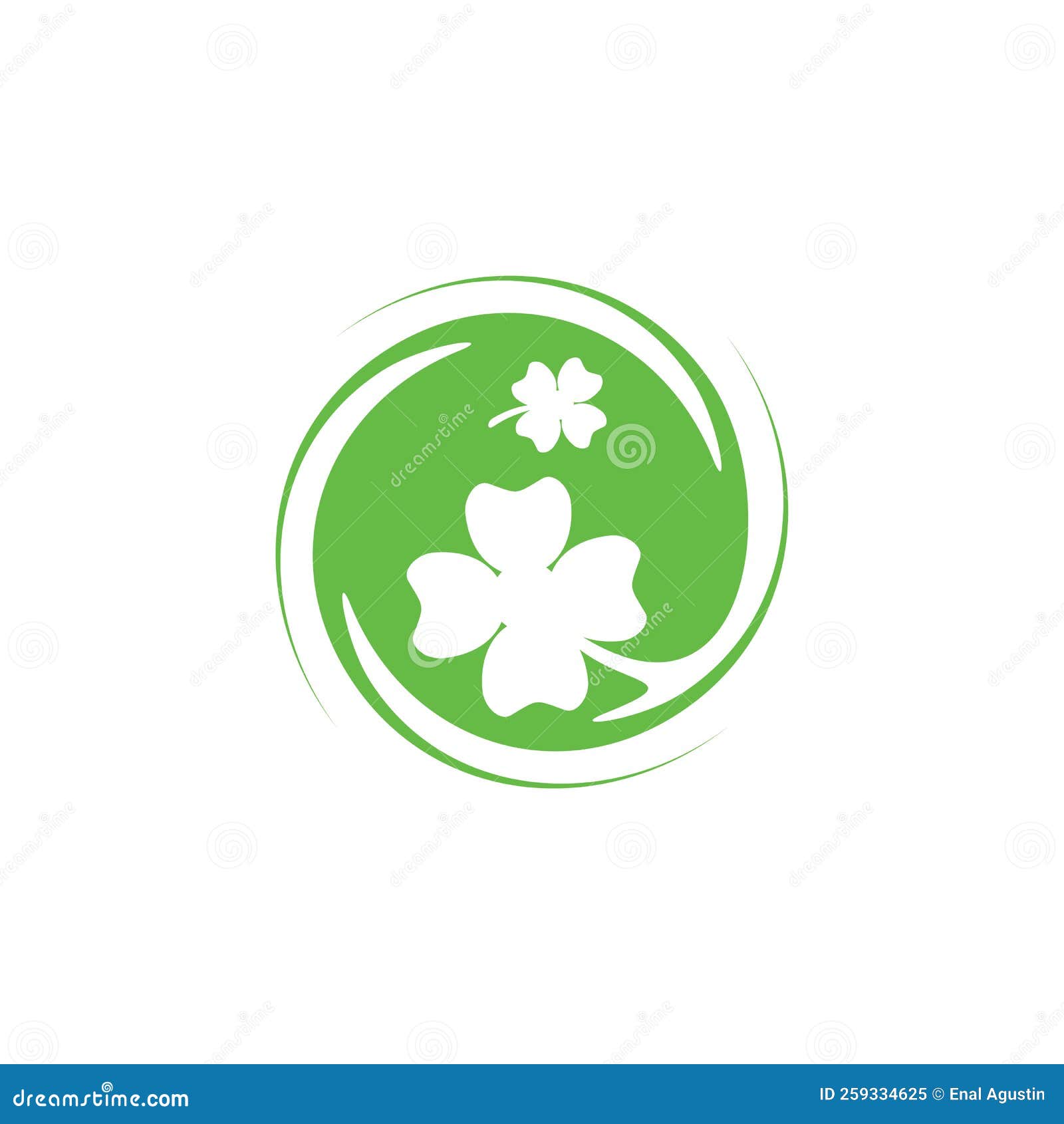 Clover Leaf Logo Design Template Stock Vector - Illustration of garden ...