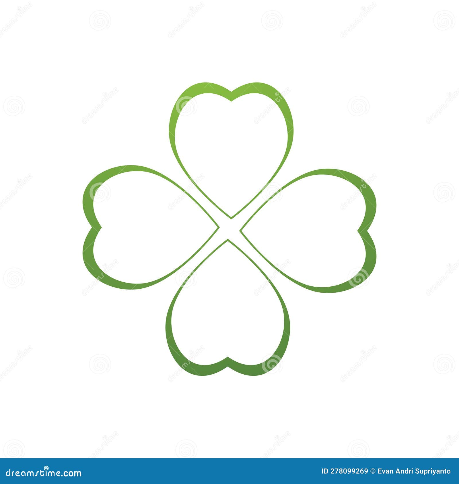 Clover Leaf Logo Illustration Vector Flat Design Stock Vector ...