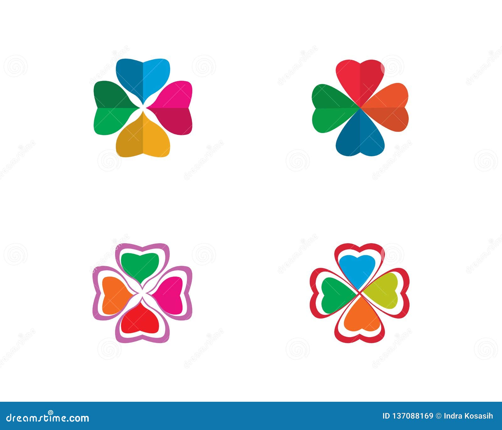 Clover Leaf Logo Template stock vector. Illustration of business ...