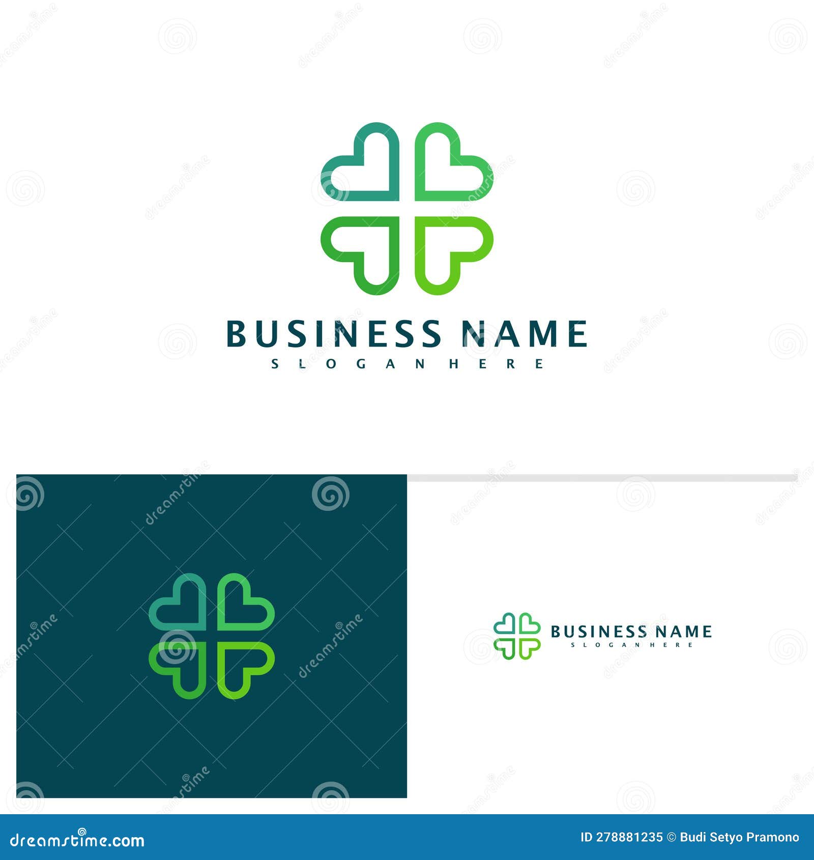 Clover Leaf Logo Template, Creative Clover Leaf Logo Design Vector ...