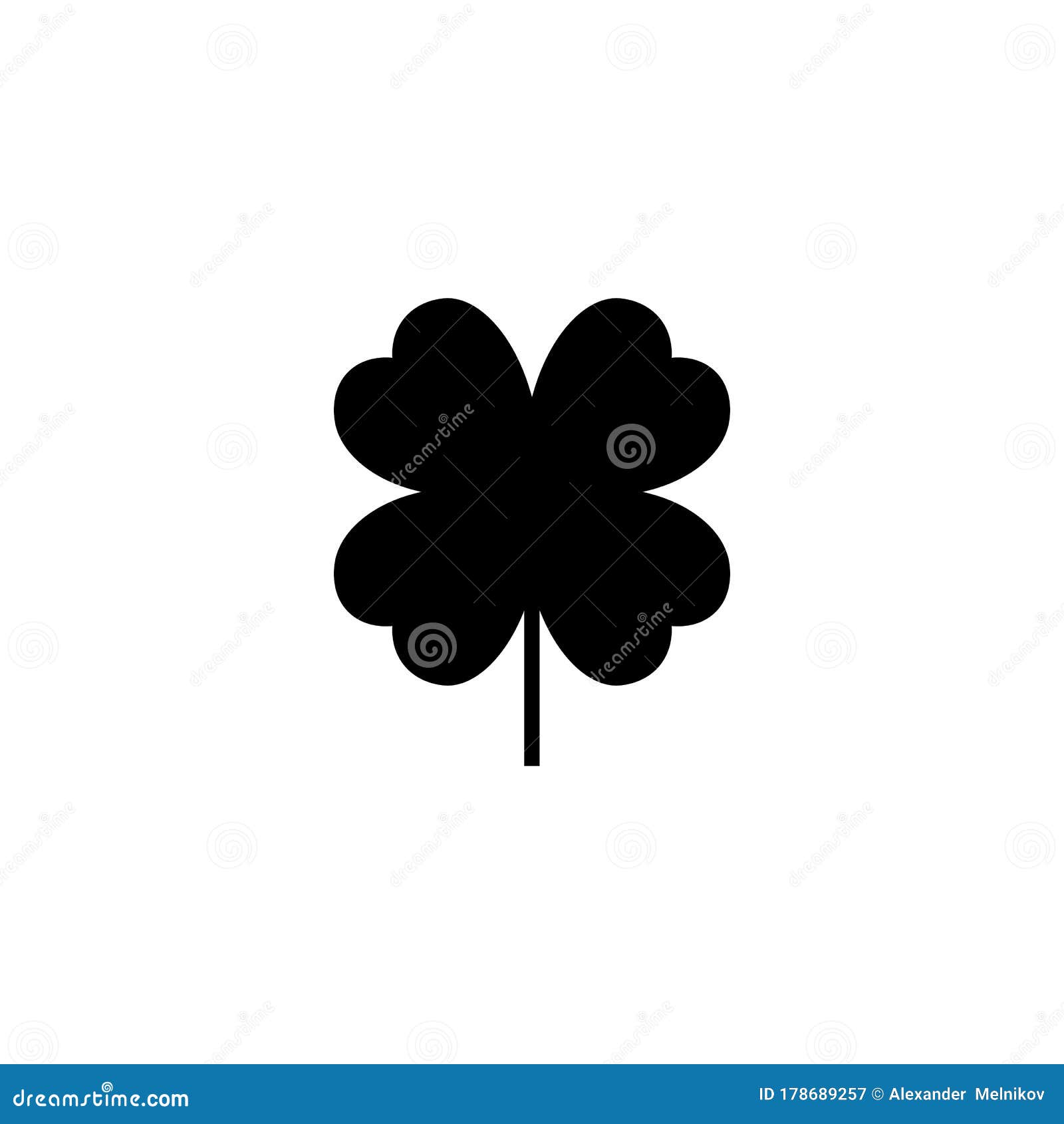 Clover Leaf Sign Icon. Vector Illustration Eps 10 Stock Illustration ...