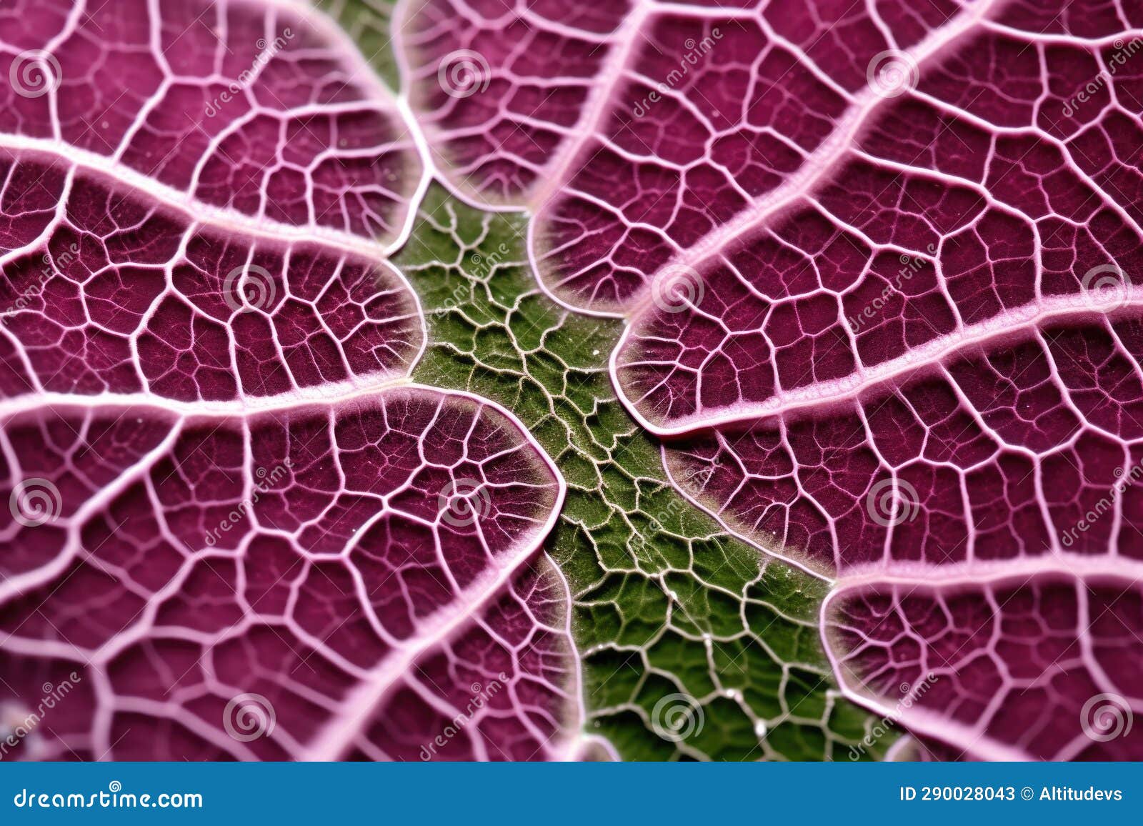 A Clover Leaf Under a Microscope, Showing Cellular Structure Stock ...