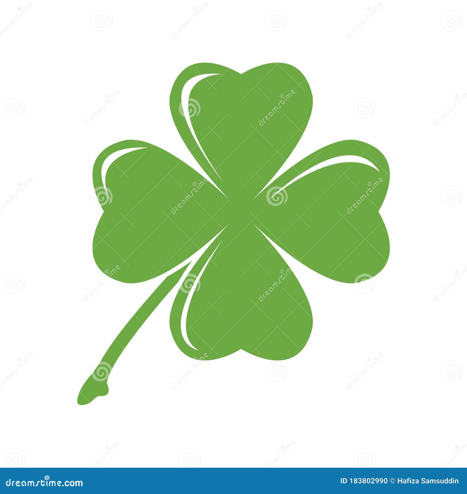 Clover Leaf. Vector Illustration Decorative Background Design Stock ...