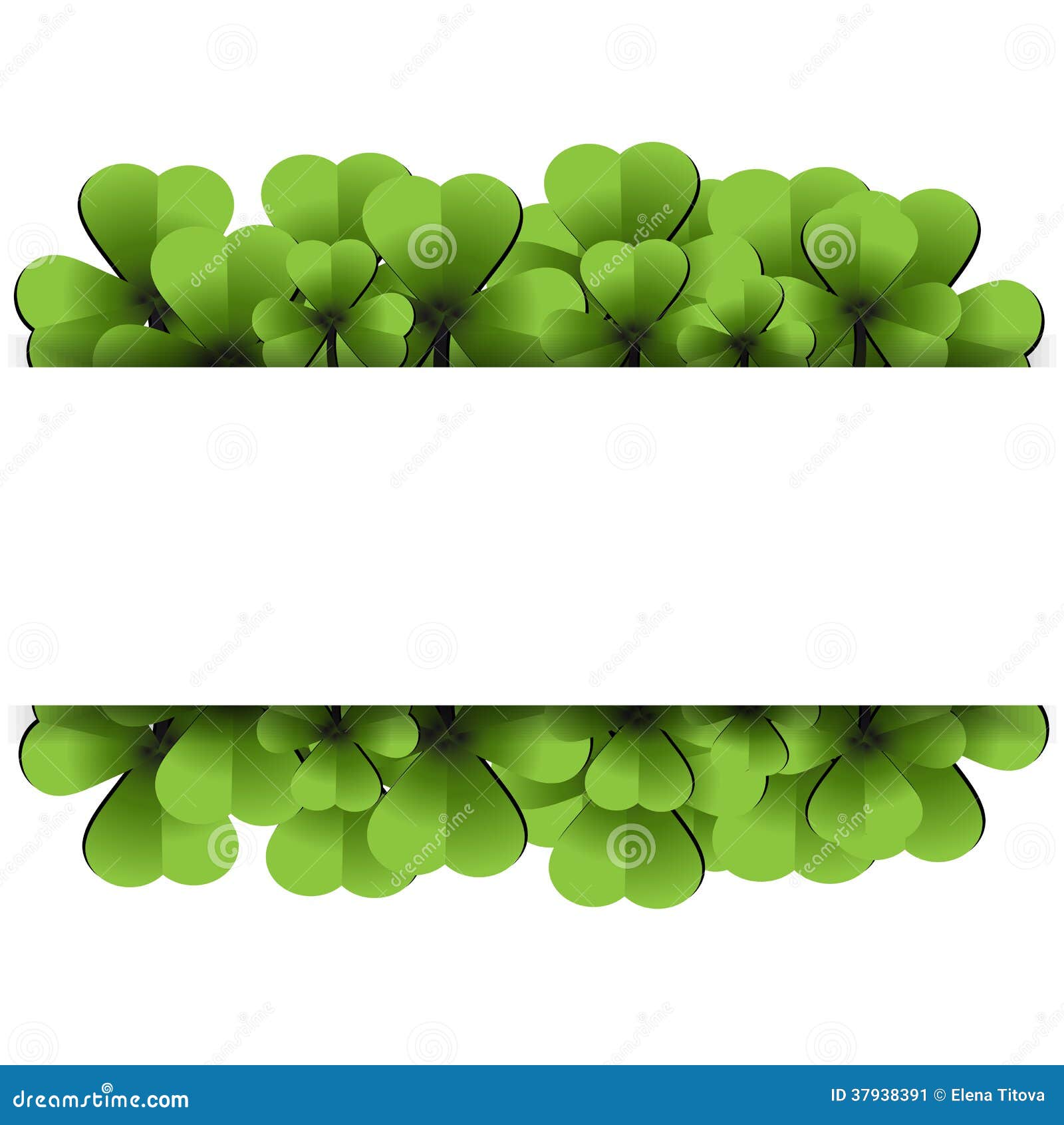 Clover leafs banner stock vector. Illustration of leaf - 37938391