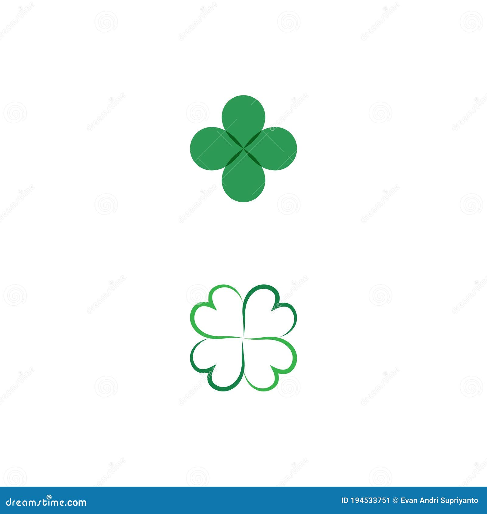 Clover Logo Template Vector Symbol Stock Vector - Illustration of ...