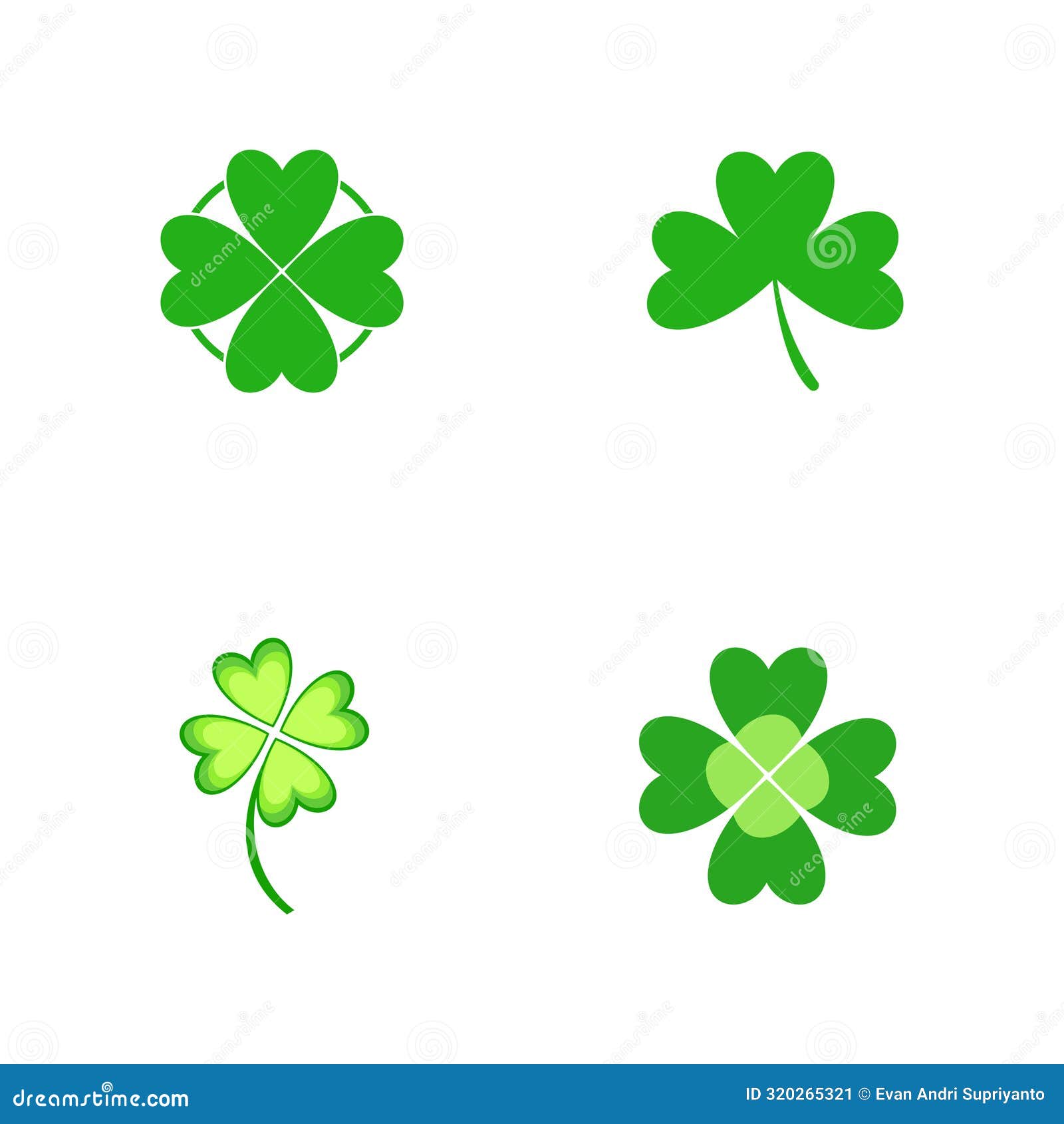 Clover Logo Vector Template Nature and Symbol Stock Vector ...