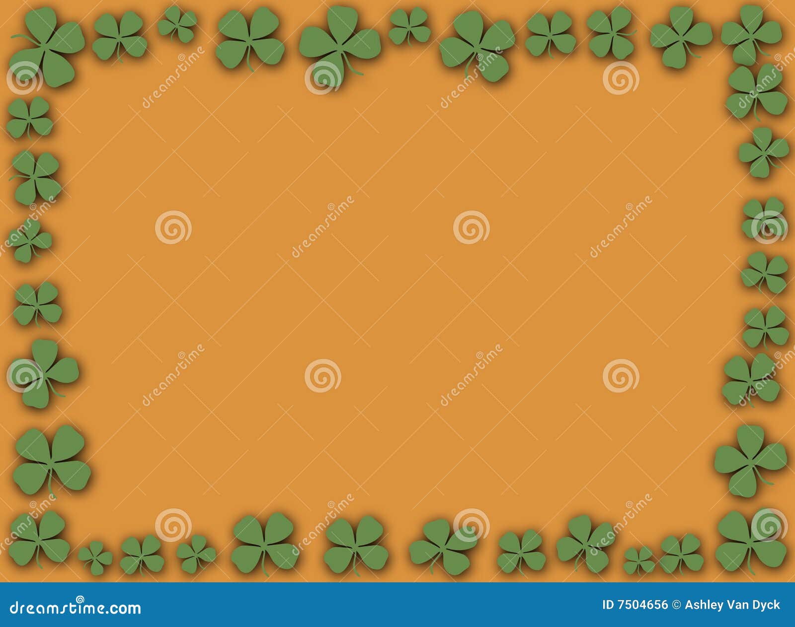 Clover page background stock illustration. Illustration of saint - 7504656